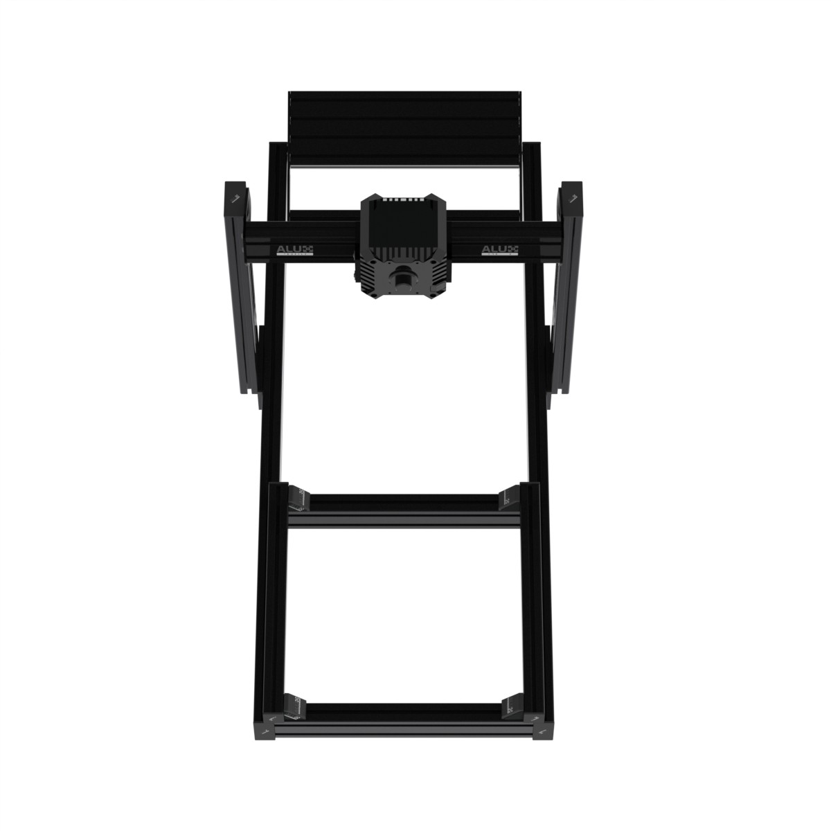 Sim racing rig 4080 zwart CSL DD sidemount | Aluxprofiel.nl